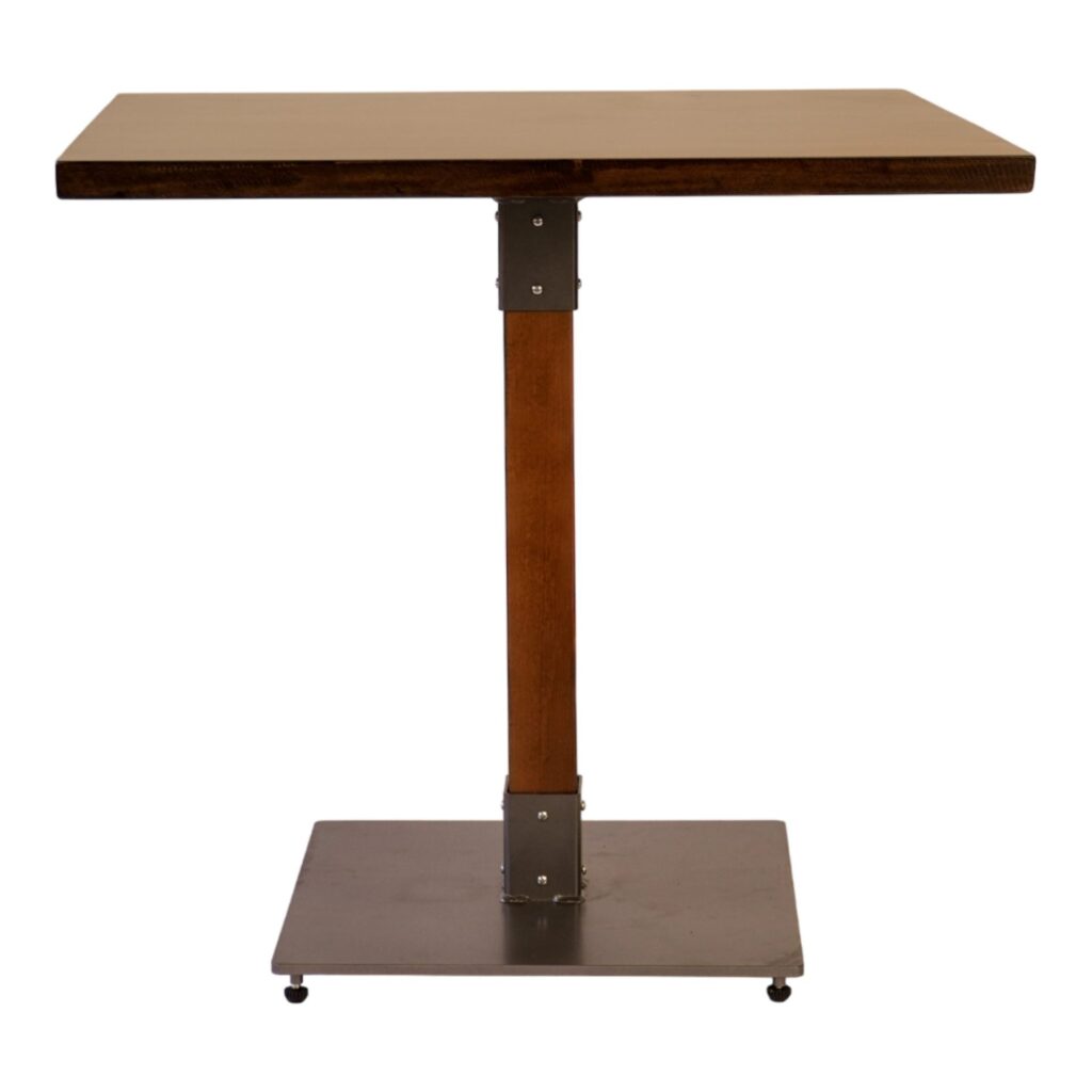 Solid Wood Restaurant Dining Table in Light Walnut | Restaurant Furniture