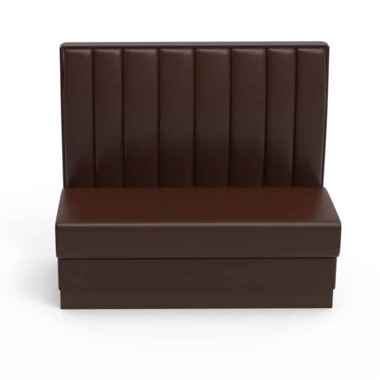 Chocolate Brown Single-Side Channel-Style Booth | FH-BTW240507