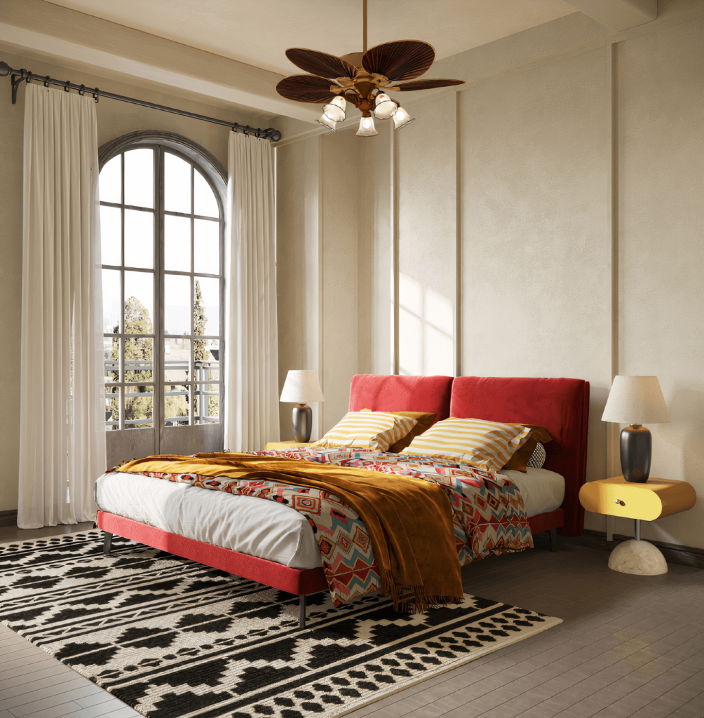 Vibrant Red Multi Bed for Villa, Apartment, Airbnb Bedroom | Restaurant ...