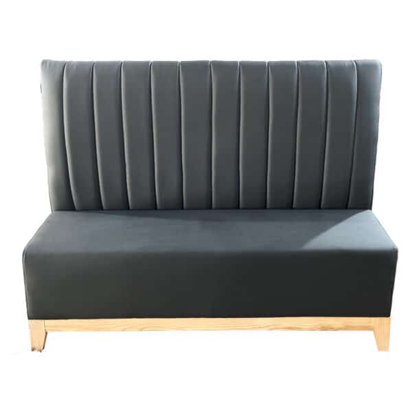 Wooden Base Single-Sided 2-Seater Restaurant Booth Sofa
