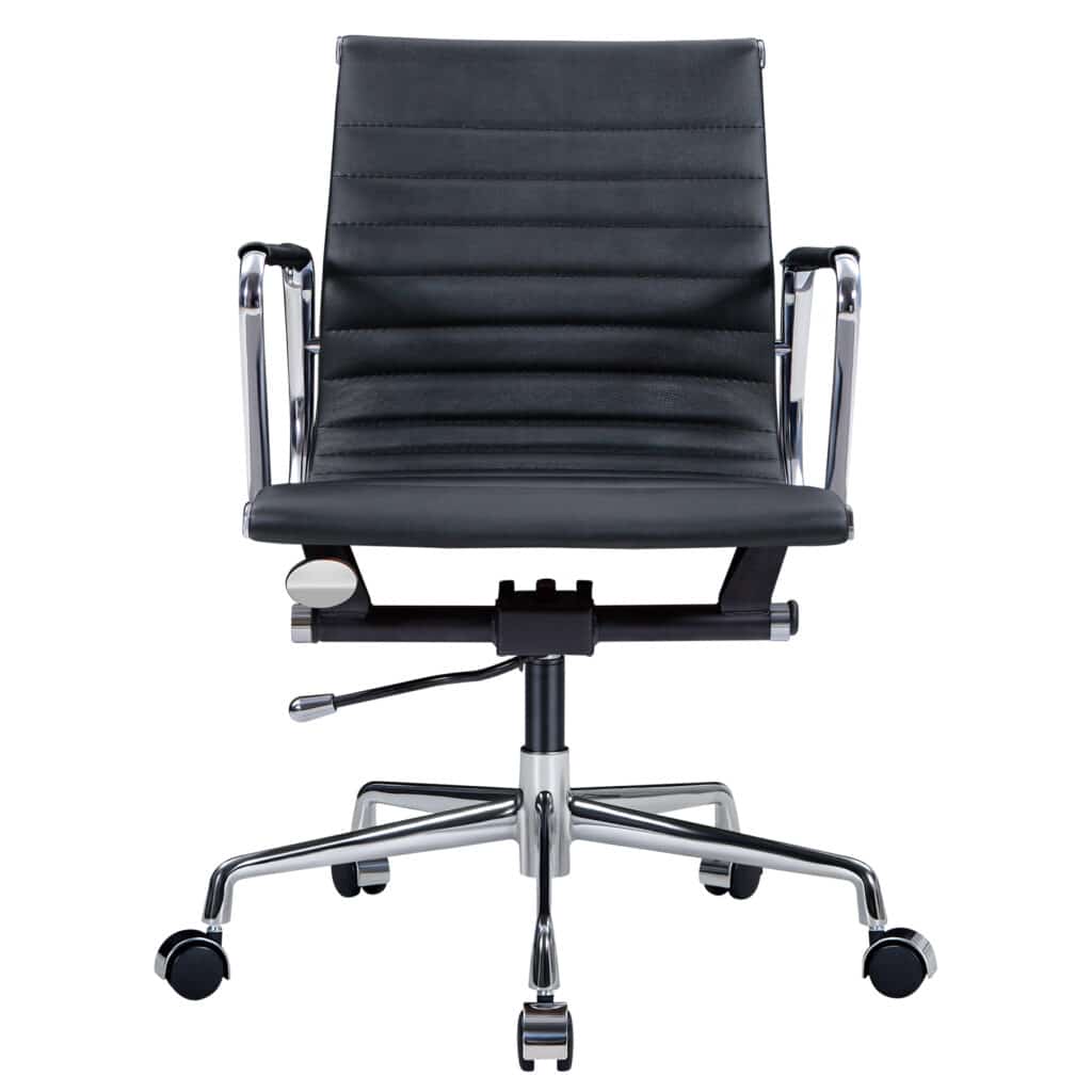 Mid Back PU Leather Executive Office Desk Chair