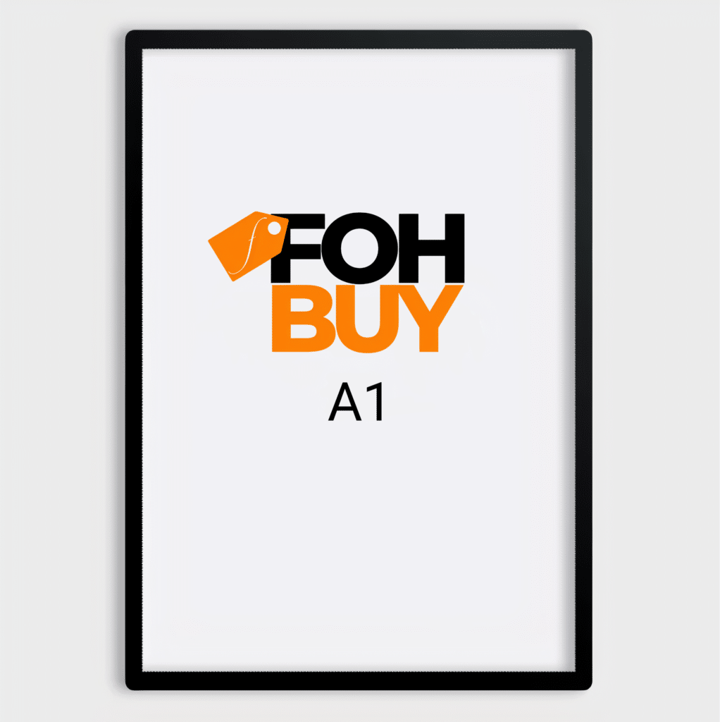 Advertising Light Box Wall-mounted (A1 - Black) LED Backlit Lightbox ...
