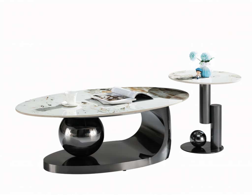 Luxury Pandora Sintered Stone Coffee Table Set | Restaurant Furniture